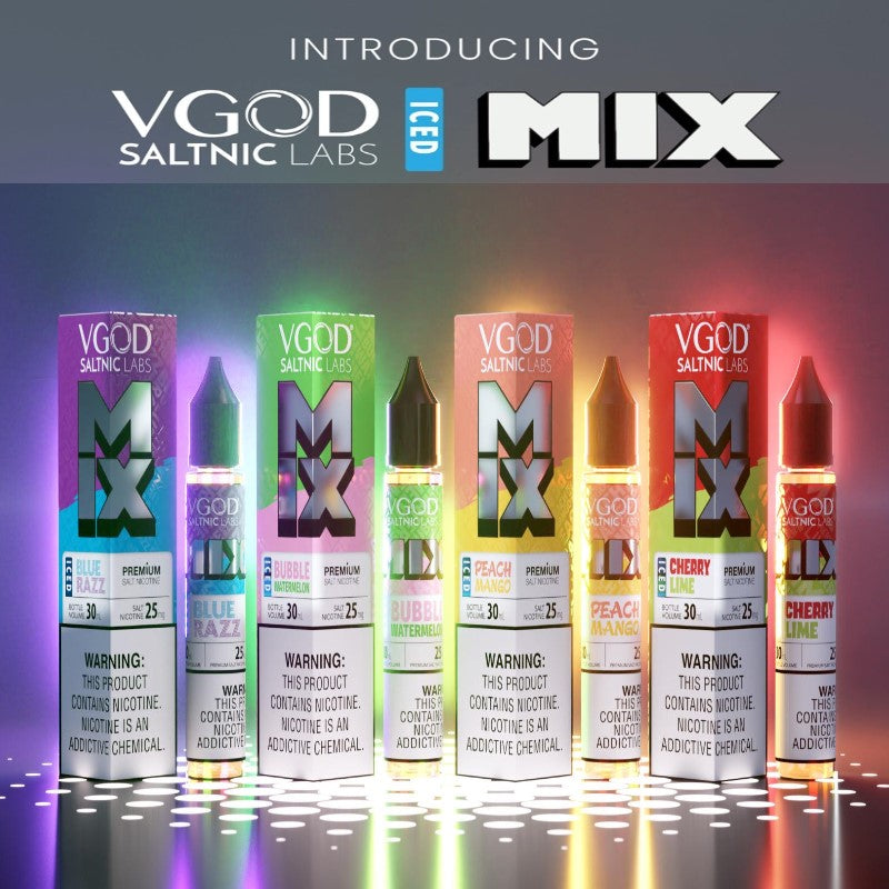 VGOD MIX PEACH MANGO ICED SALTNIC – Rider Vapes