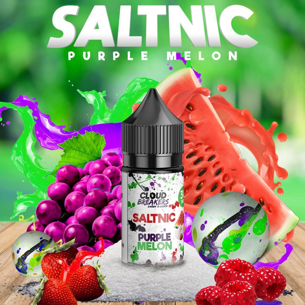 CLOUD BREAKERS SALTNIC PURPLE MELON – Rider Vapes