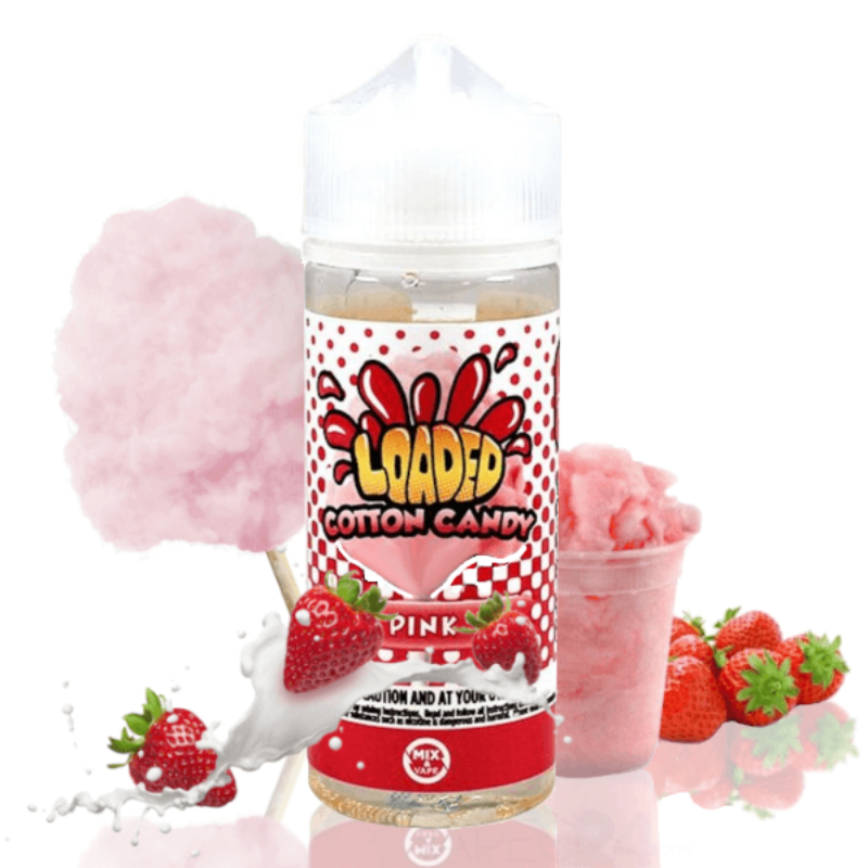 LOADED COTTON CANDY PINK 120ML – Rider Vapes